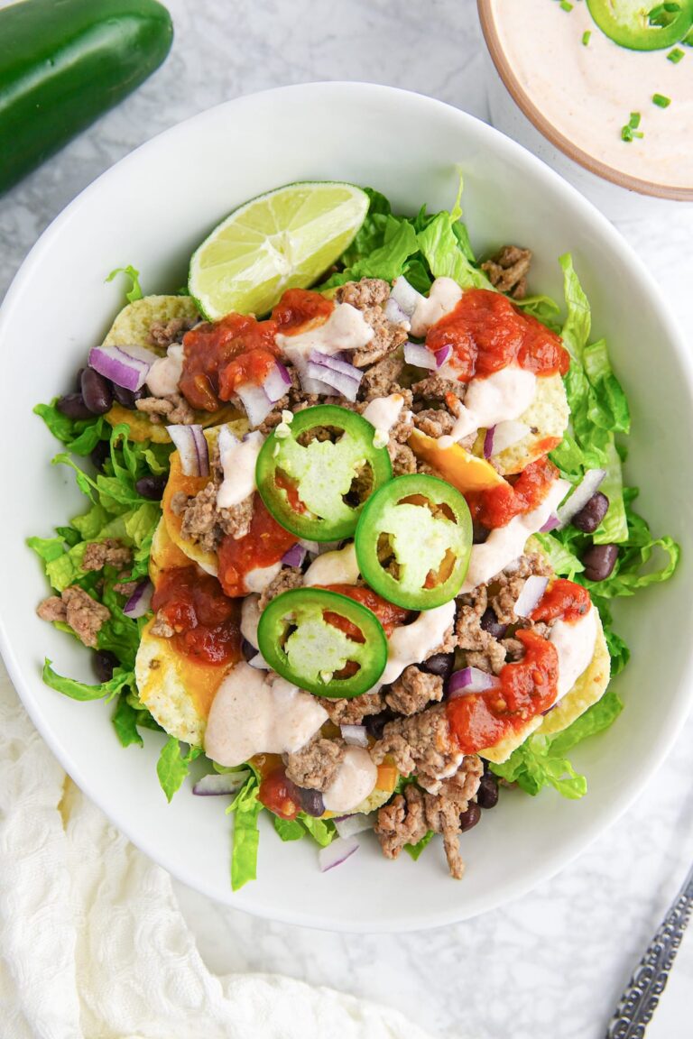 Easy Nacho Salad l Real Life Nutritionist