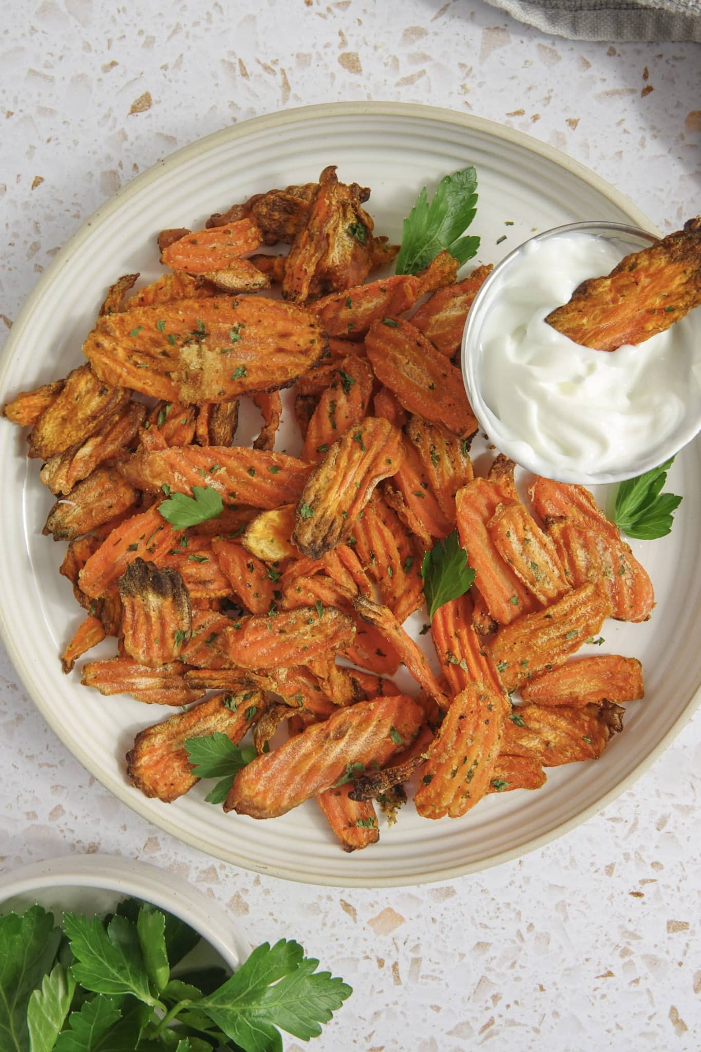 Easy Air Fryer Carrot Chips