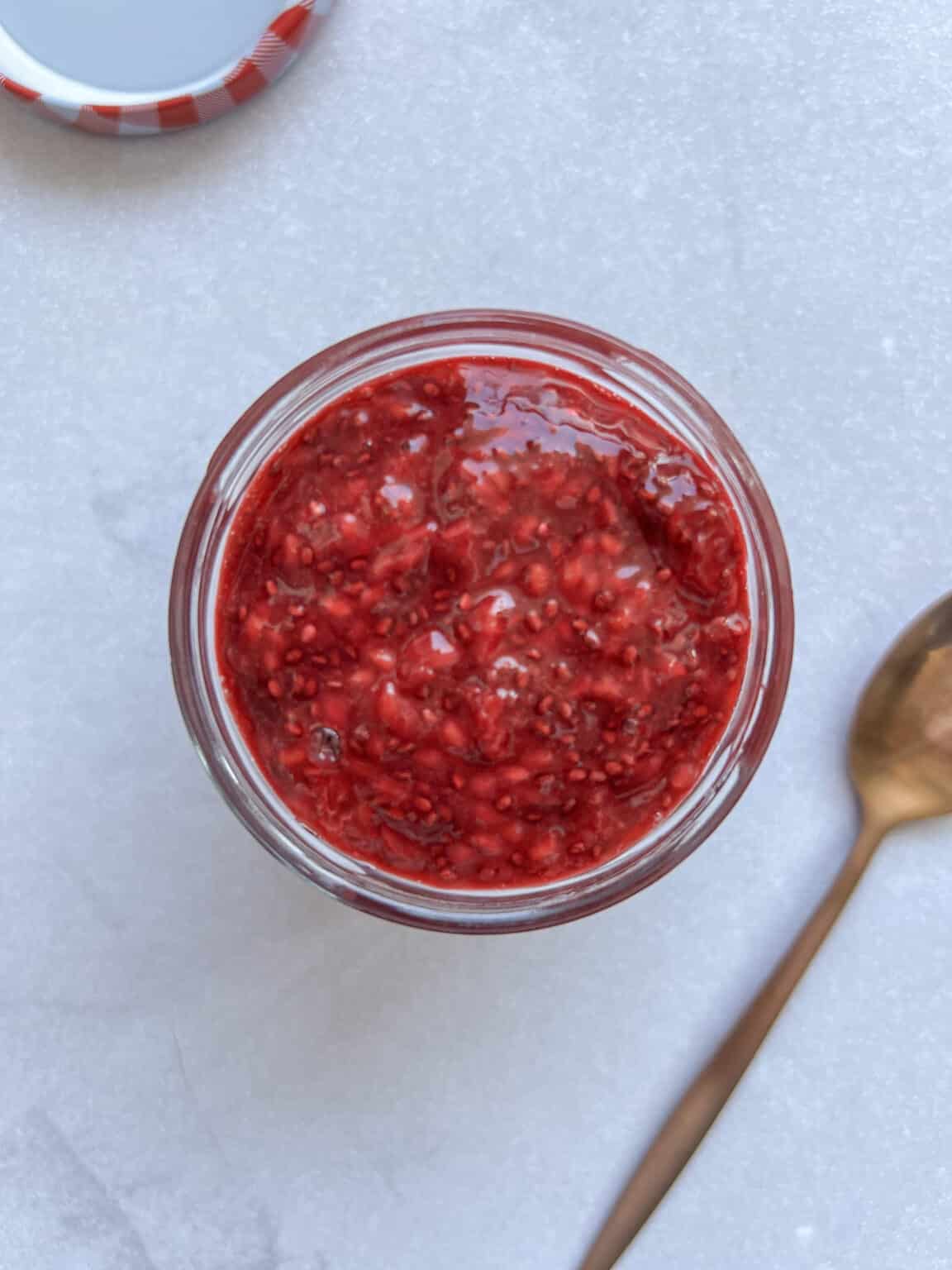 Raspberry Chia Jam (3 Ingredients)