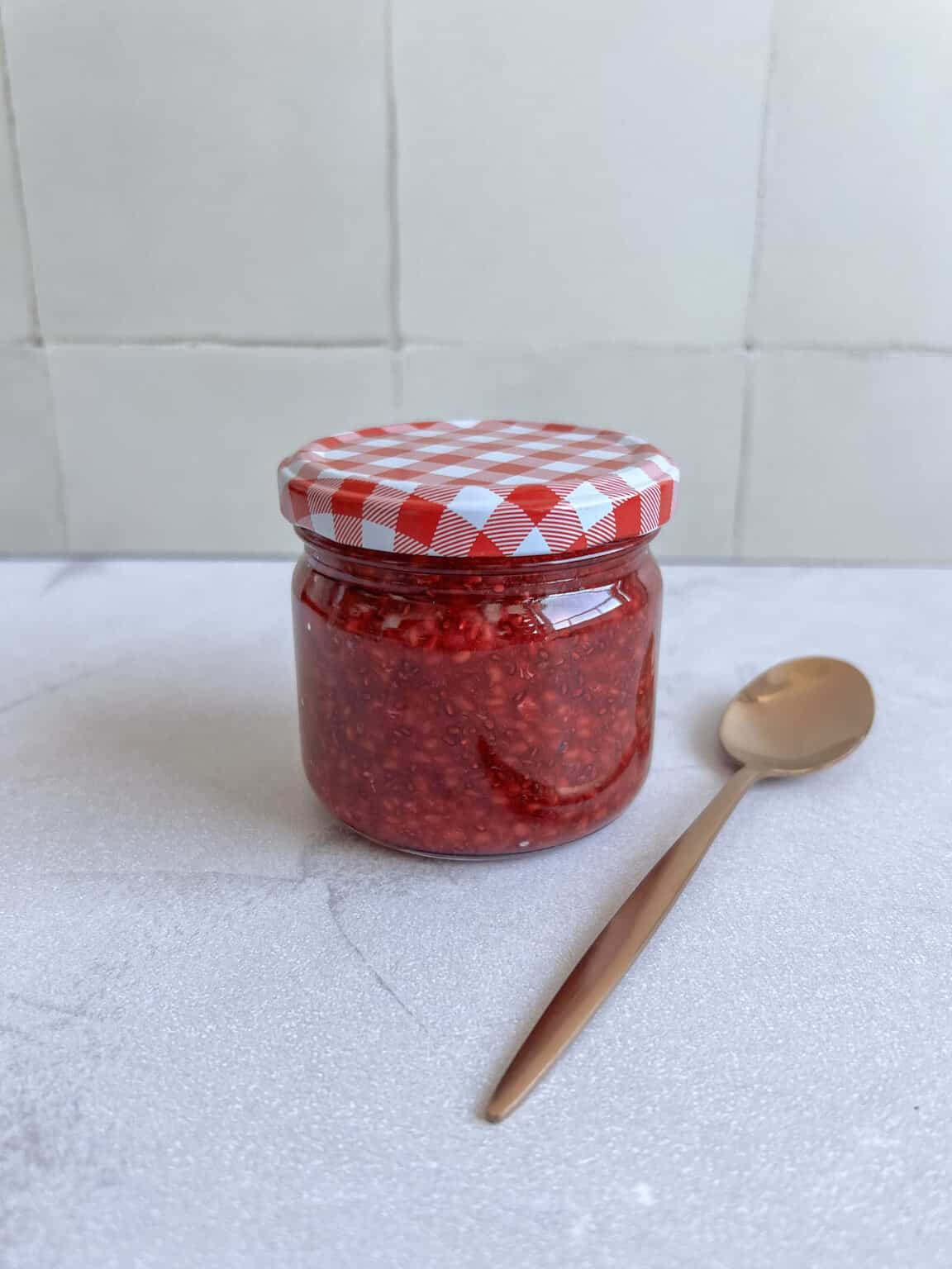 Raspberry Chia Jam (3 Ingredients)