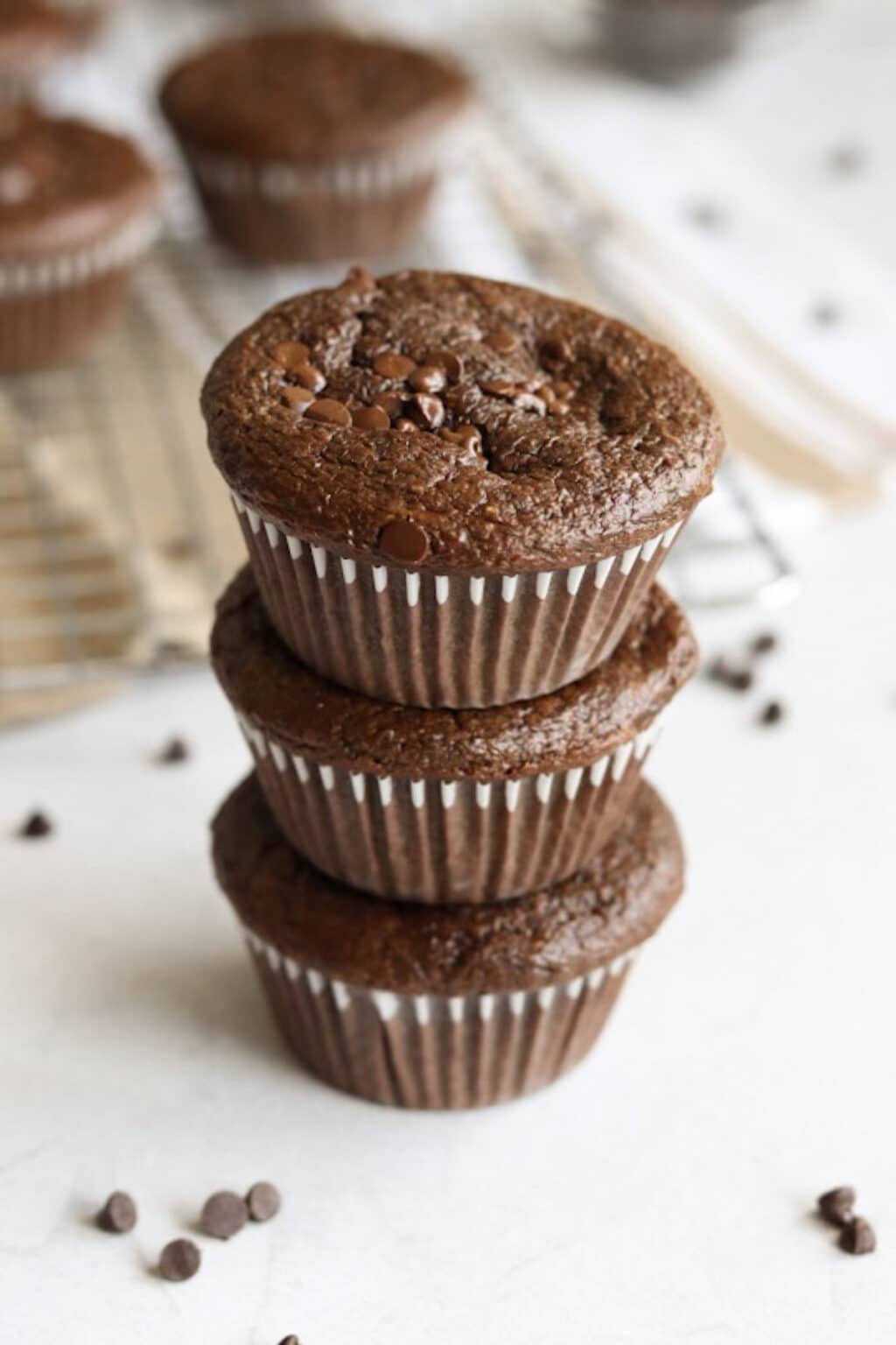 Chocolate Cottage Cheese Muffins