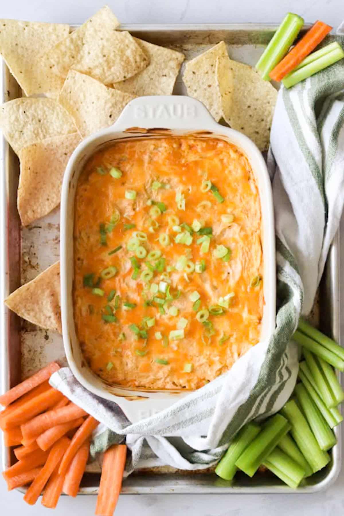 Cottage Cheese Buffalo Chicken Dip
