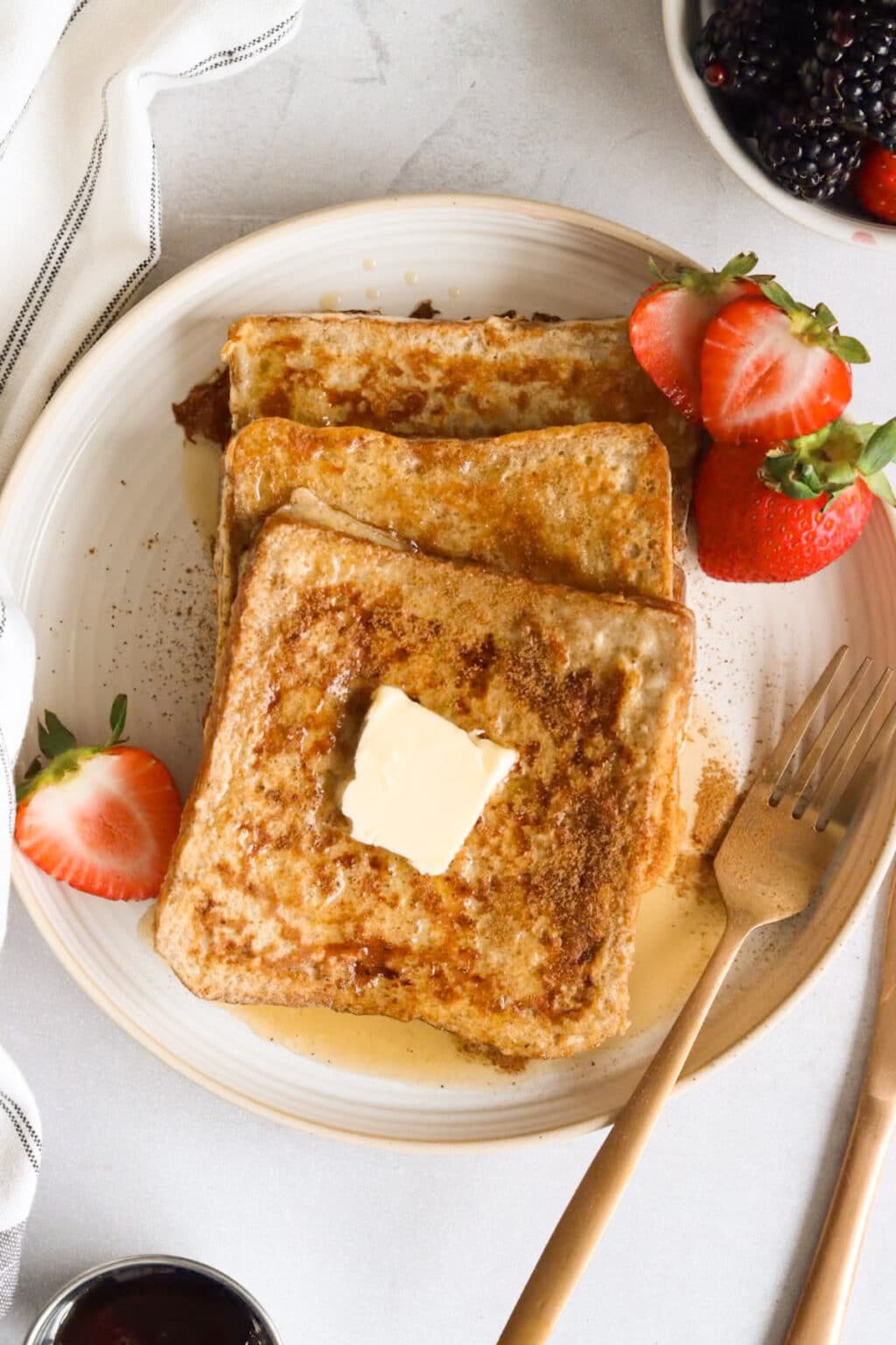 High Protein French Toast (No Protein Powder)