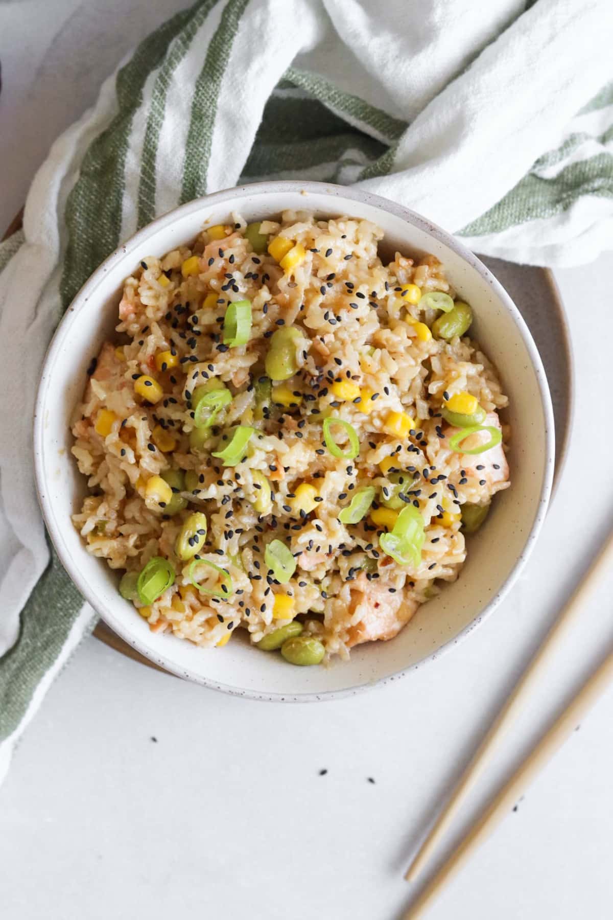 Salmon Rice Bowls (Rice Cooker Recipe)