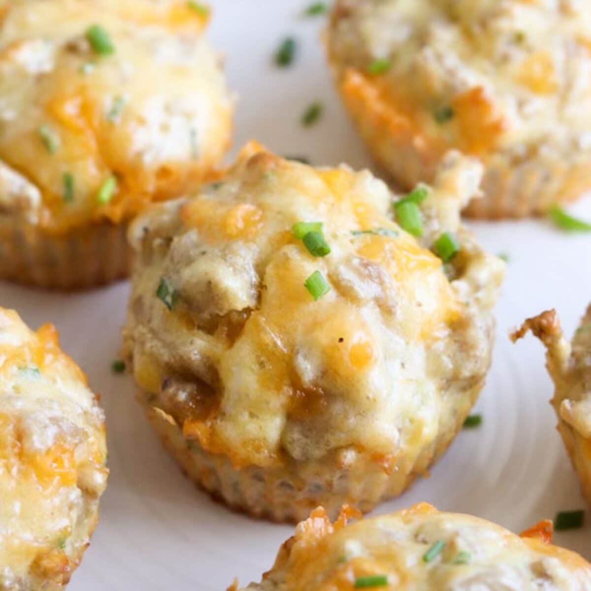 Healthy Sausage Cheese Muffins