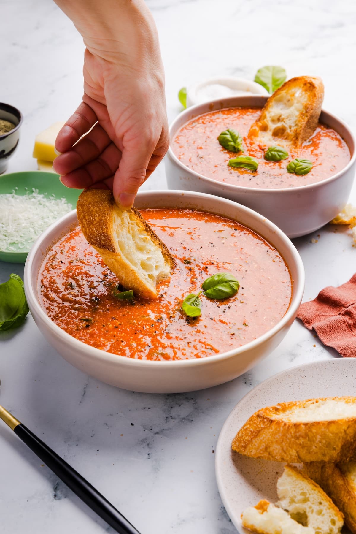 High Protein Tomato Soup With Cottage Cheese