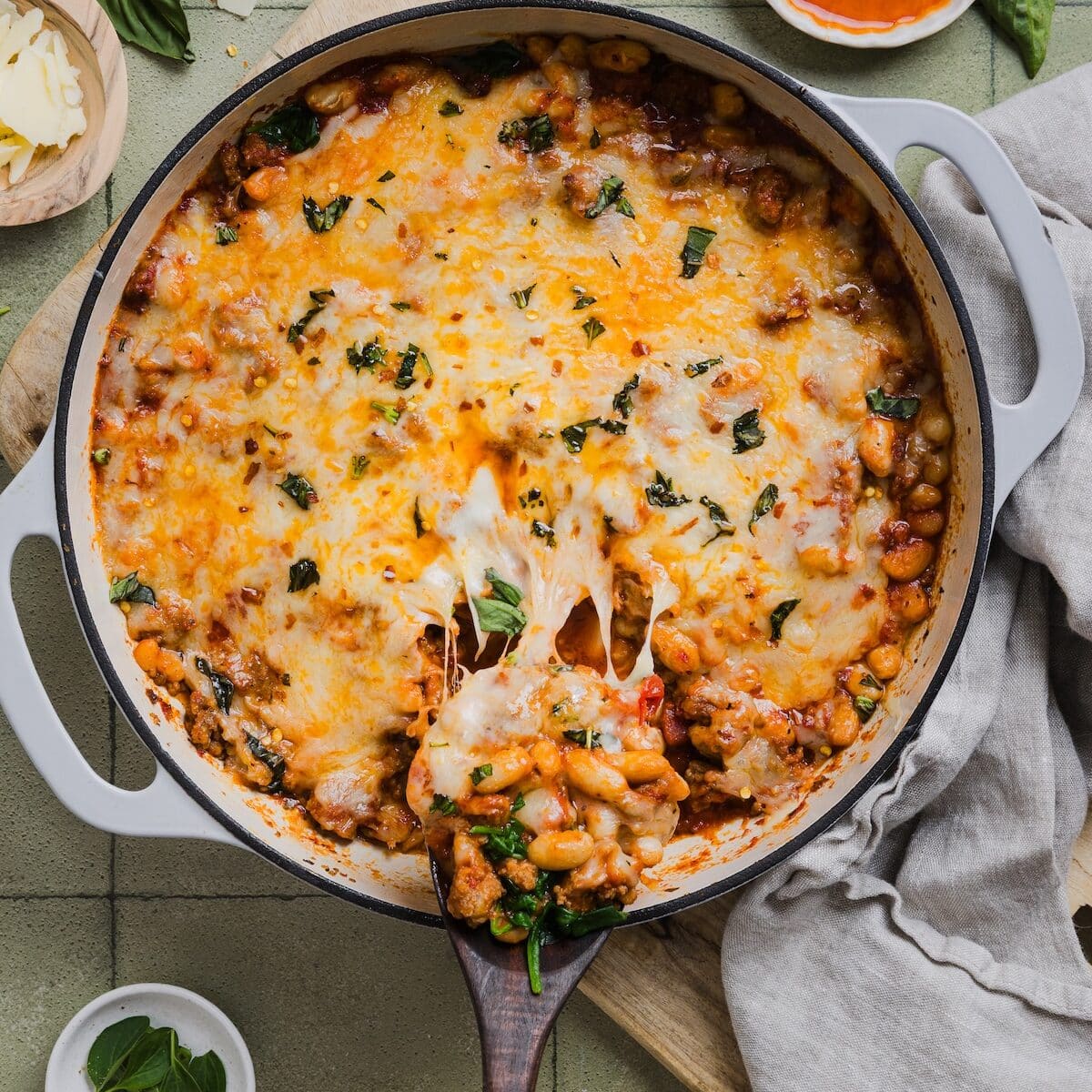Easy Pizza Beans (One Pan + NO Chopping!) – Real Life Nutritionist