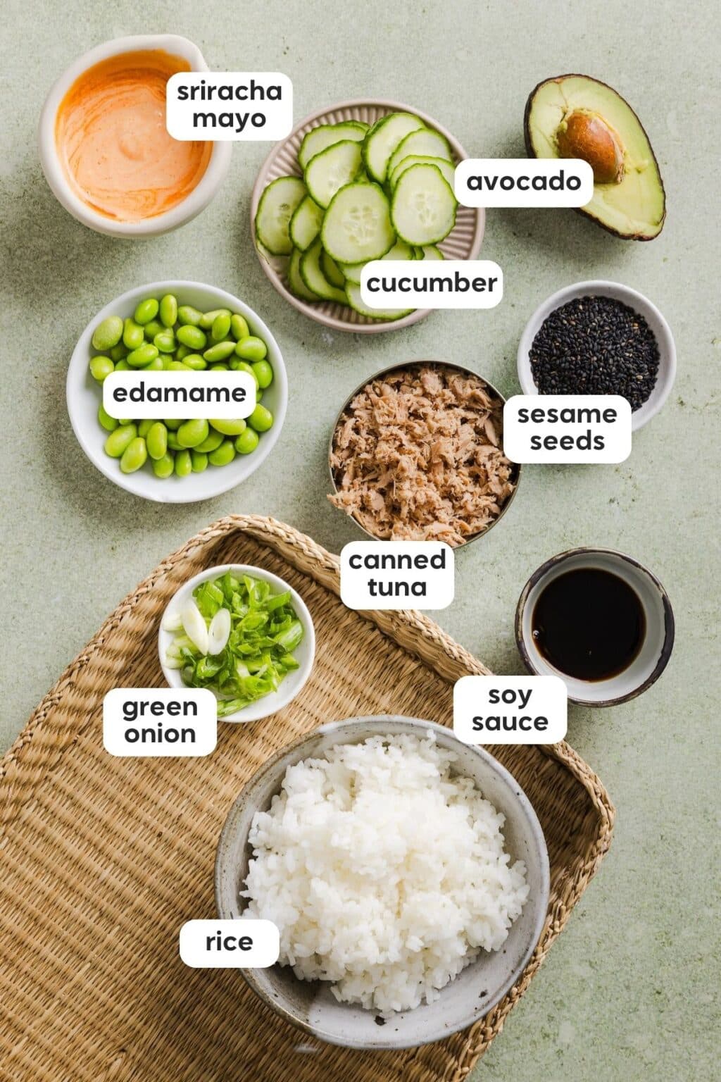 Tuna Mayo Rice Bowl (5 Minutes, 9 Ingredients) – Real Life Nutritionist