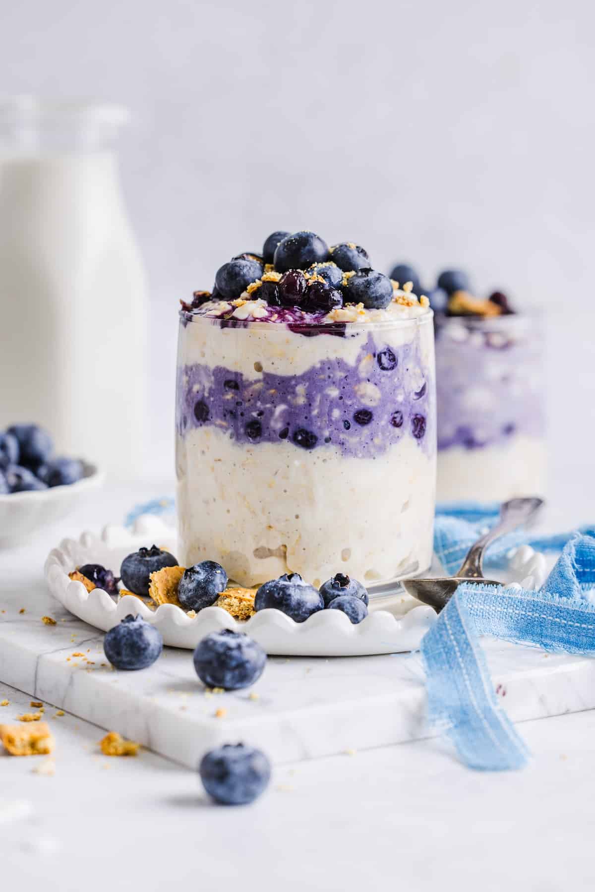 Blueberry Cheesecake Overnight Oats – Real Life Nutritionist