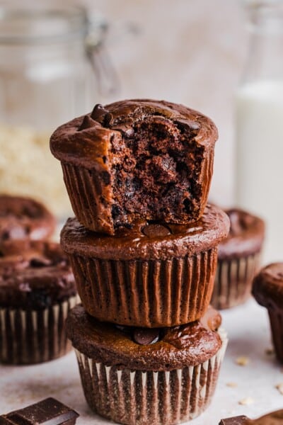 Double Chocolate Cottage Cheese Muffins (NO Flour!) – Real Life ...